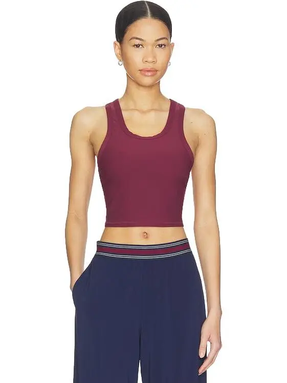The Upside Peached Sophie Crop Top - Maroon