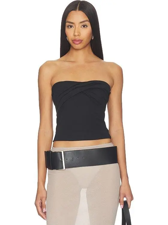 THE LINE BY K Izzy Tube Top - Black