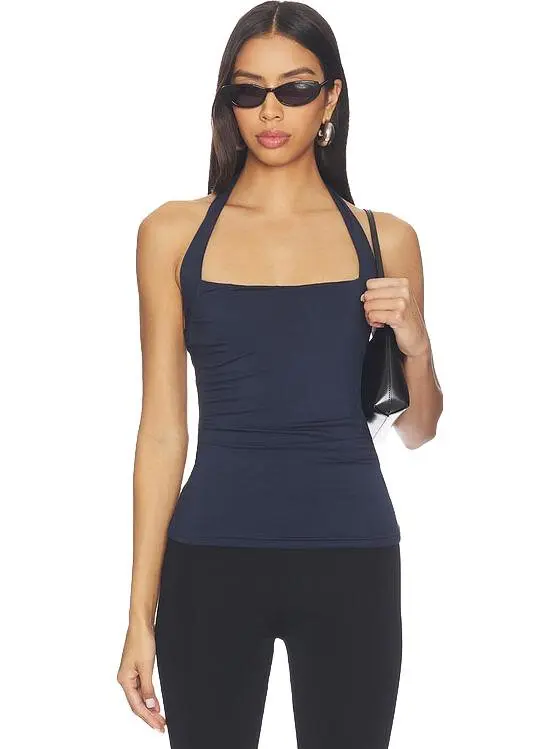 GEEL X Isabelle Halter Top - Navy