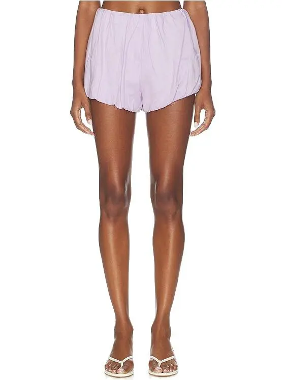 AEXAE Linen Balloon Short - Lavender