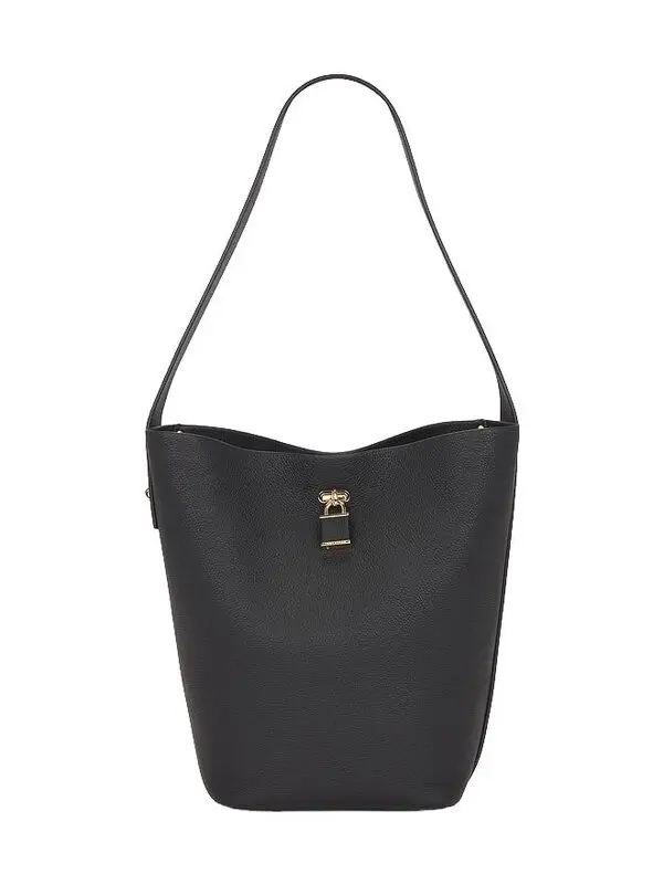 Tory Burch Lock Slim Bucket Bag - Black
