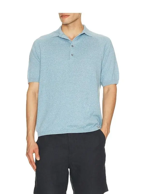 PEREGRINE Jones Polo In Baby Blue - Ocean