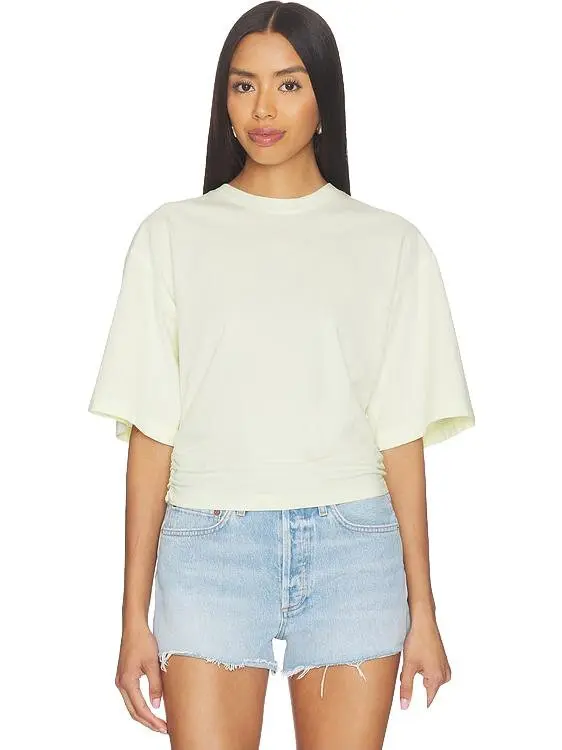 AGOLDE Shari Tee Shirt - Lemon Drop