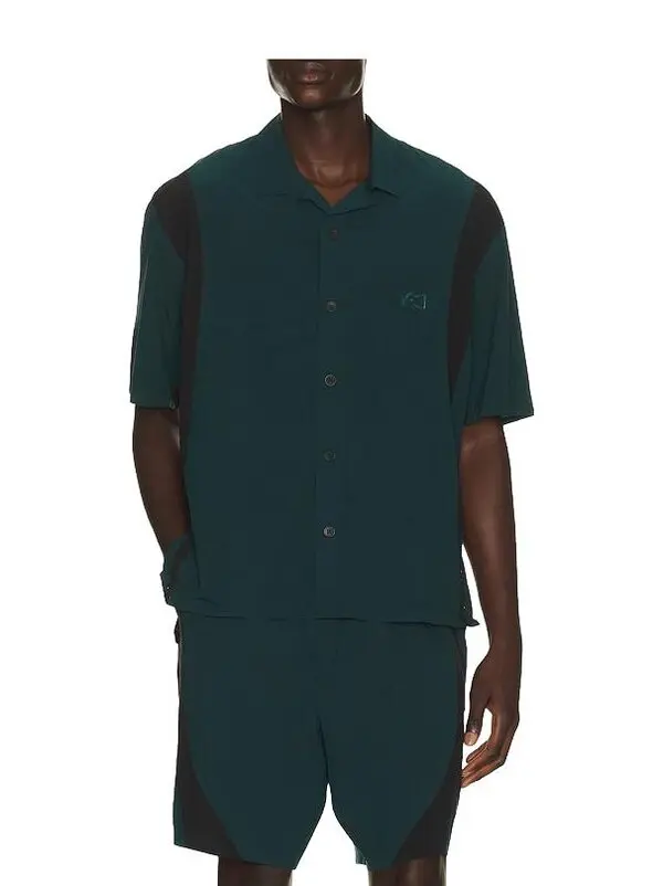 Y3 Shirt In Dark Green - Aurivy