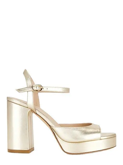 STUART WEITZMAN Dayna Ii Platform Sandal - Gold