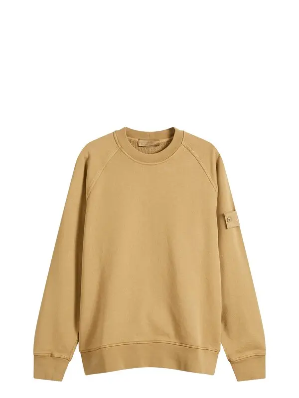 Stone Island Ghost Heavy Fleece Crewneck Sweatshirt - Dark Beige
