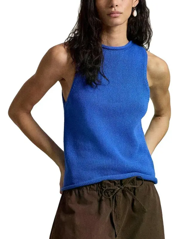 Polo Ralph Lauren Ribbed-knit Tank Top - Blue