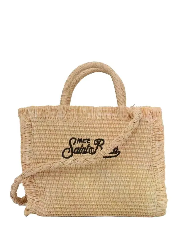 MC2 SAINT BARTH Mini Vanity Straw Bag - Neutrals