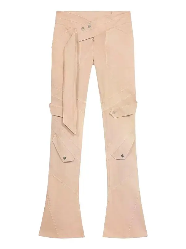 Blumarine Panelled Trousers - Neutrals