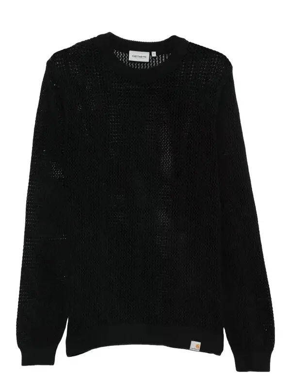 Carhartt Work In Progress Stockton Open-knit Sweater - Black