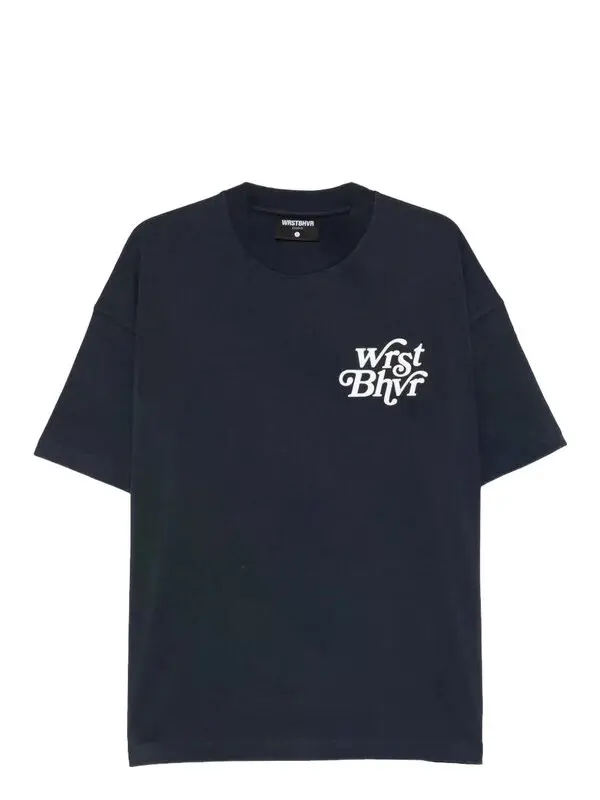 WRSTBHVR Logo T-shirt - Blue