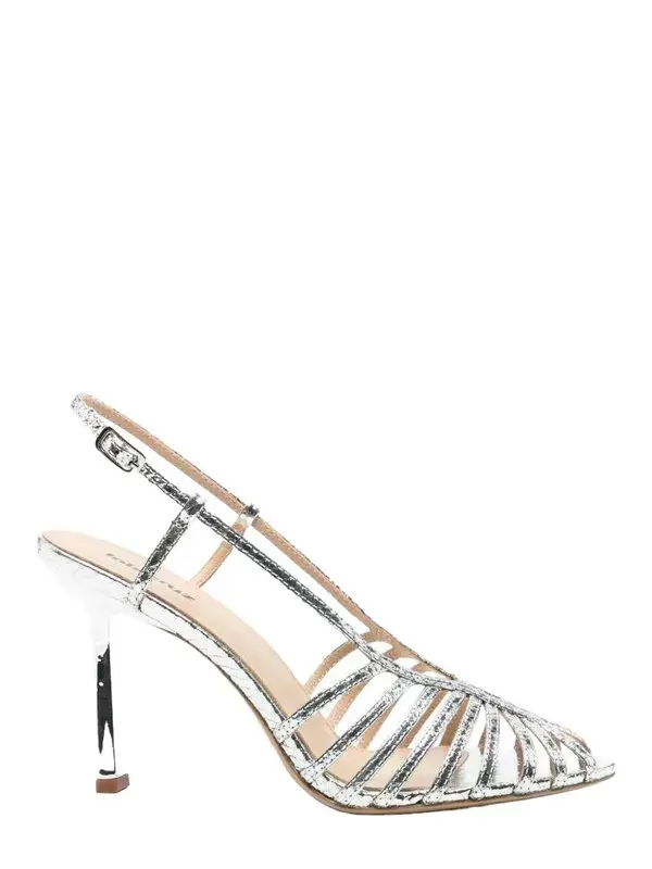 Lola Cruz Gata Sandals - Silver