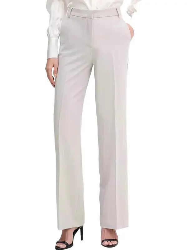 Sisley Zip-up Tailored Trousers - Grey