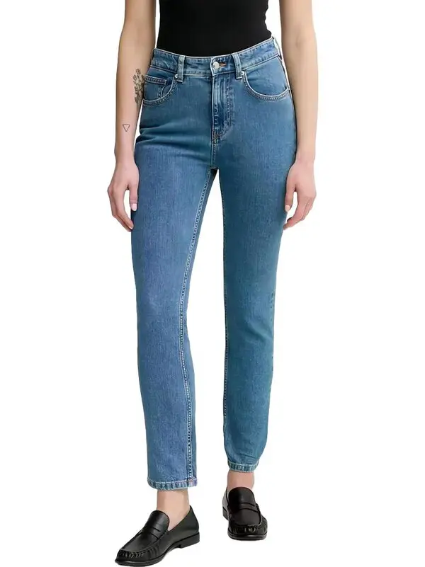 Sisley Straight-leg, High-rise Jeans - Blue