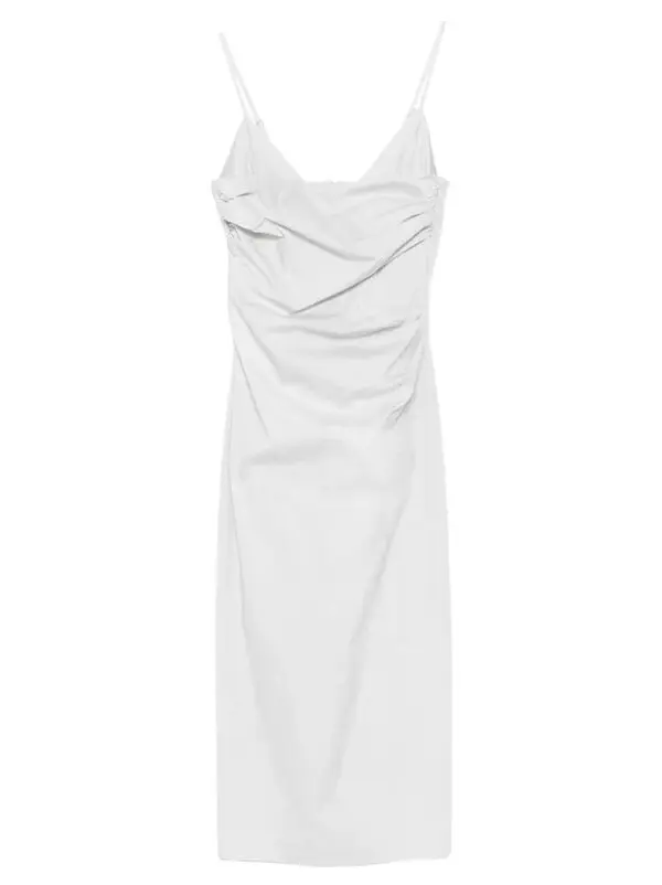 Patrizia Pepe Bustier Midi Dress - Grey