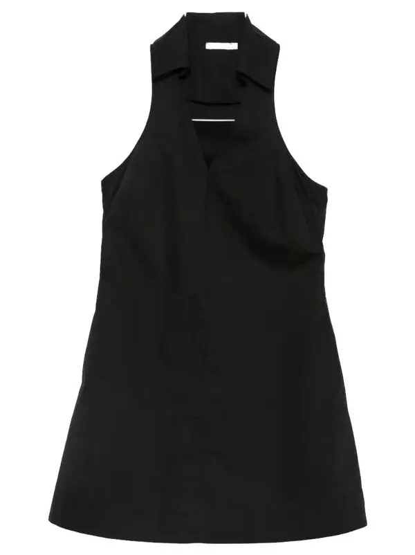 Patrizia Pepe V-neck Mini Dress - Black
