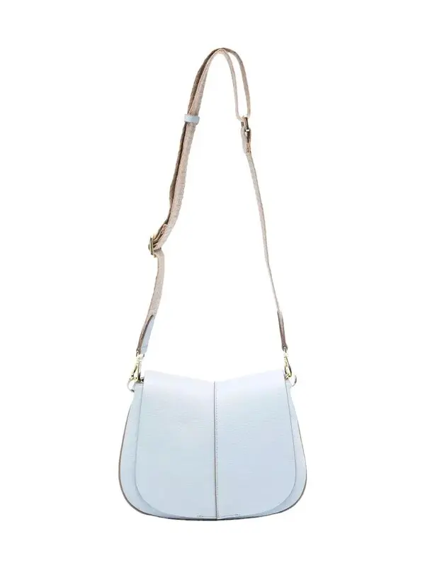 GIANNI CHIARINI Grained Leather Shoulder Bag - Blue