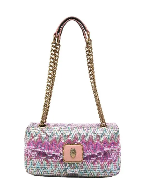 Kurt Geiger Sequin Chain Shoulder Bag - Pink