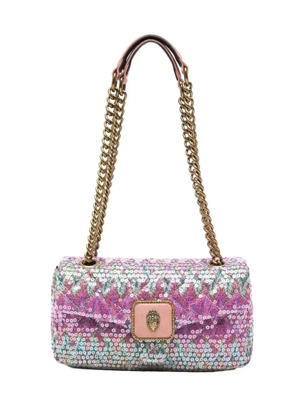 Kurt Geiger Sequin Chain Shoulder Bag - Pink