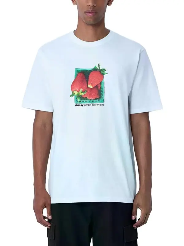 StÜssy Berries Graphic-print T-shirt - White
