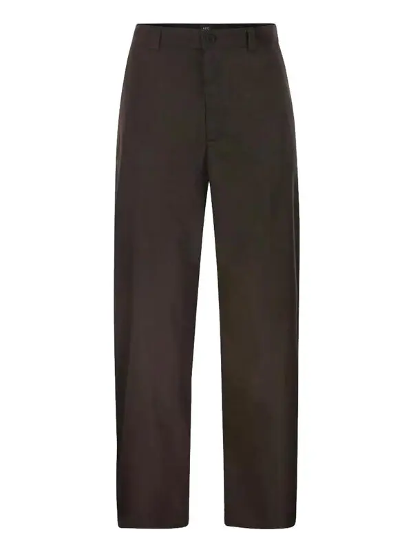 A.p.c. Cotton Trousers - Brown
