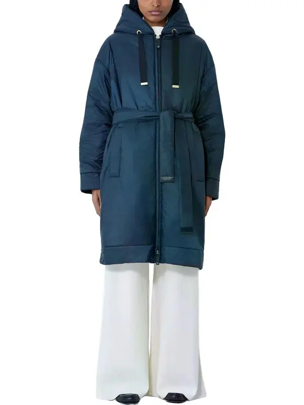 Max Mara Dionisio Hooded Coat - Blue