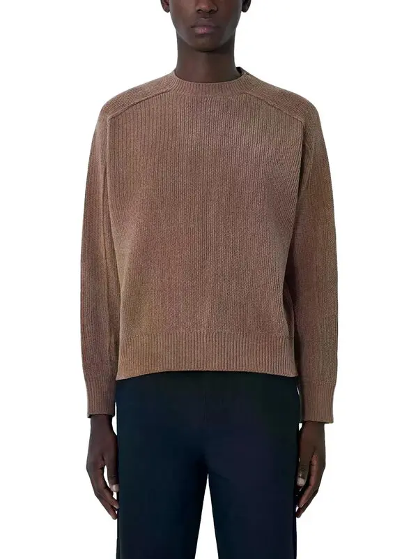 StÜssy Ribbed-knit Crew-neck Sweater - Brown