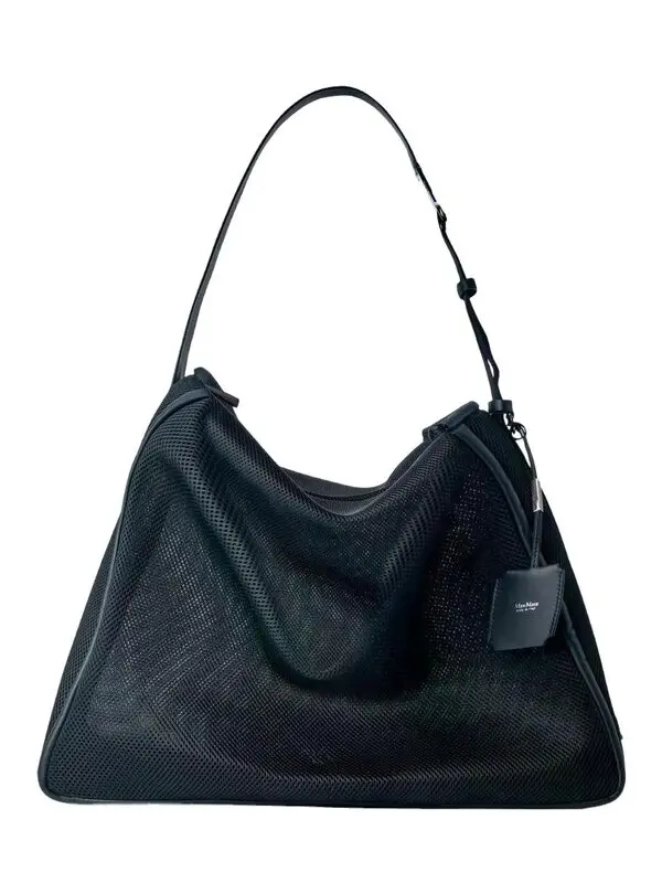 Max Mara Logo-detail Shoulder Bag - Black