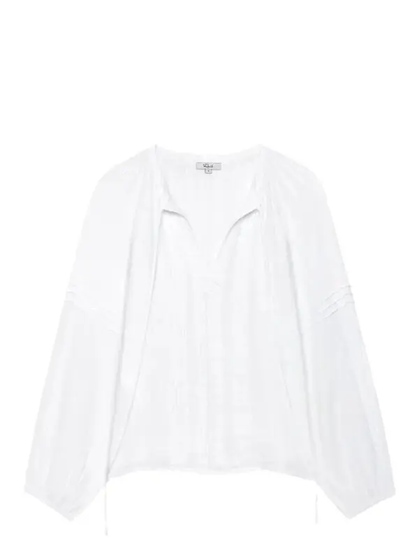 Rails Naples V-neck Blouse - White