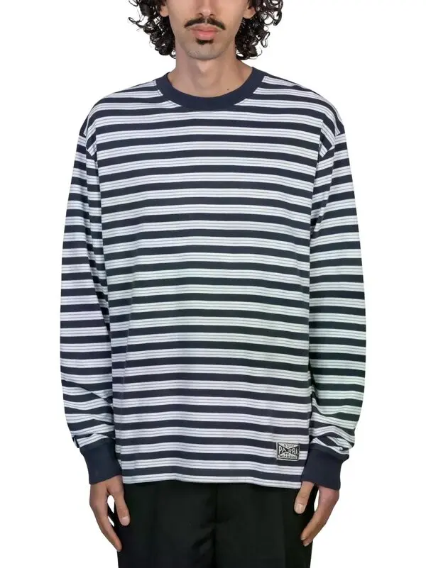 PARRA Striped Long Sleeve T-shirt - Blue