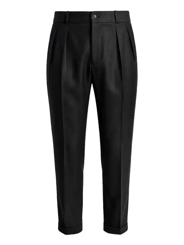 HAMZA Tapered Trousers - Black