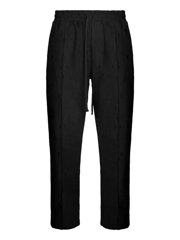 HAMZA Distressed Trousers - Black