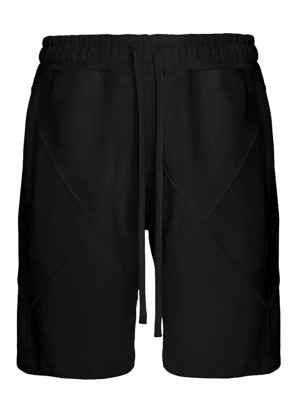 HAMZA Diamond Track Shorts - Black