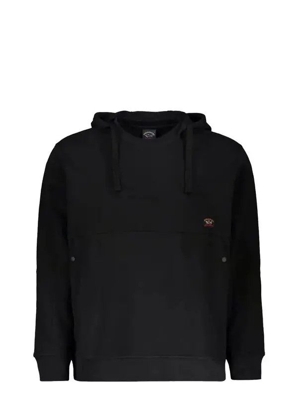 Paul & Shark Logo-patch Hoodie - Black