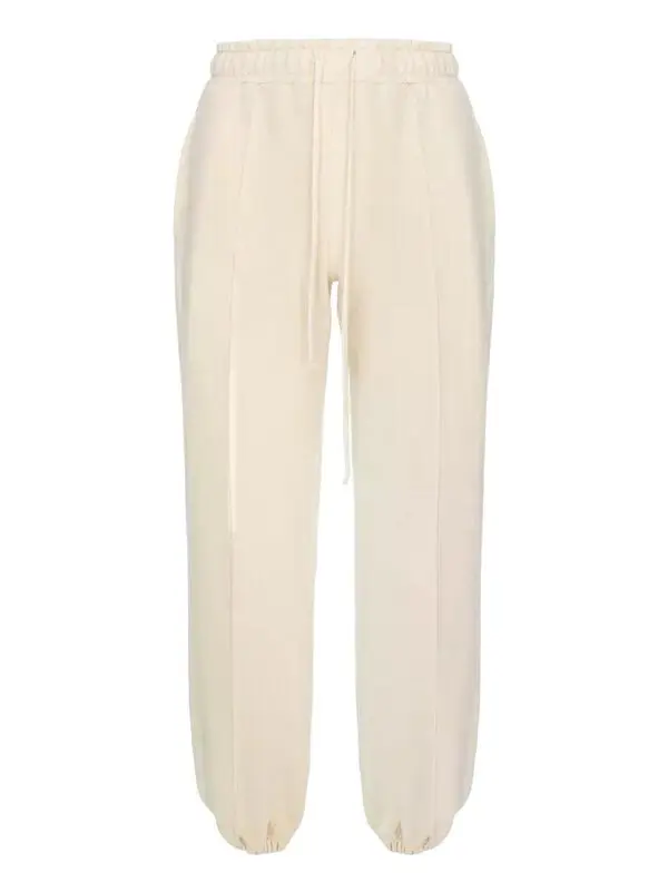 HAMZA Cotton Drawstring Trousers - Neutrals