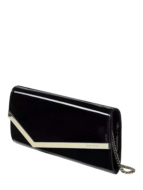 JIMMY CHOO Emmie Chain-strap Clutch Bag - Black