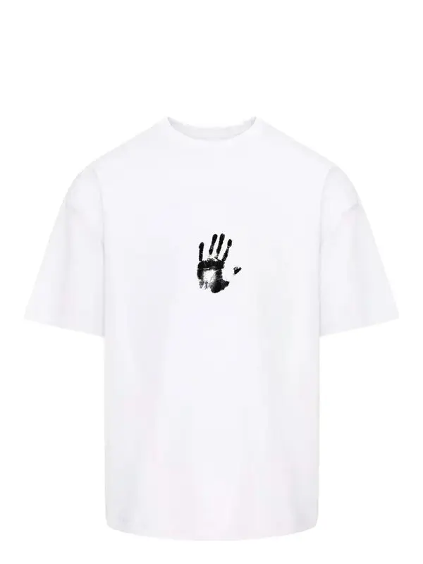 HAMZA Hands Cotton T-shirt - White