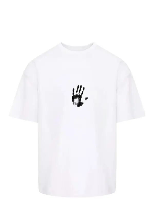 HAMZA Hands Cotton T-shirt - White
