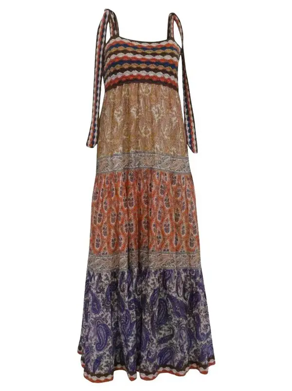 Zimmermann Paisley-print Crochet Maxi Dress - Yellow