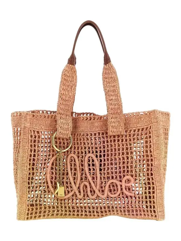 Chloé Raffia Tote Bag - Neutrals