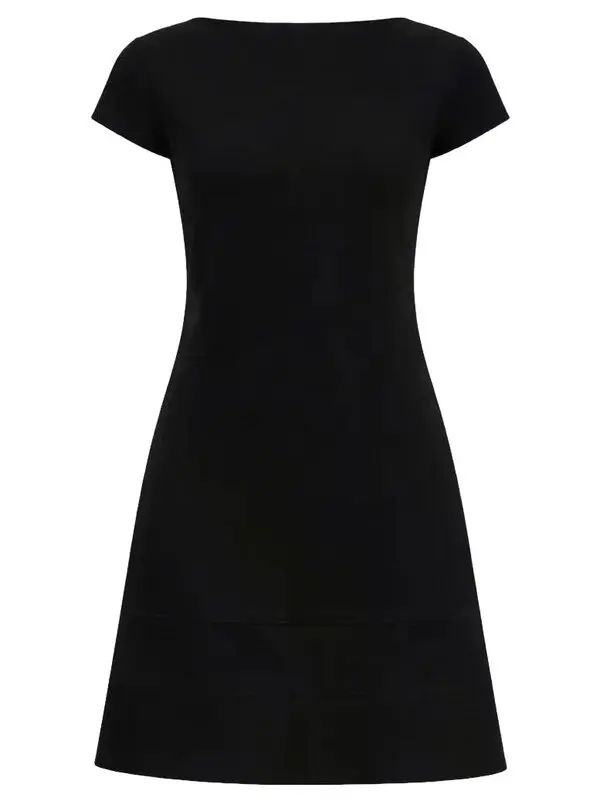 Theory Seam Tiered Mini Dress - Black