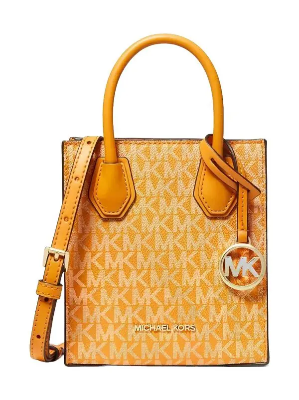 Michael Kors Leather Cross Body Bag - Orange