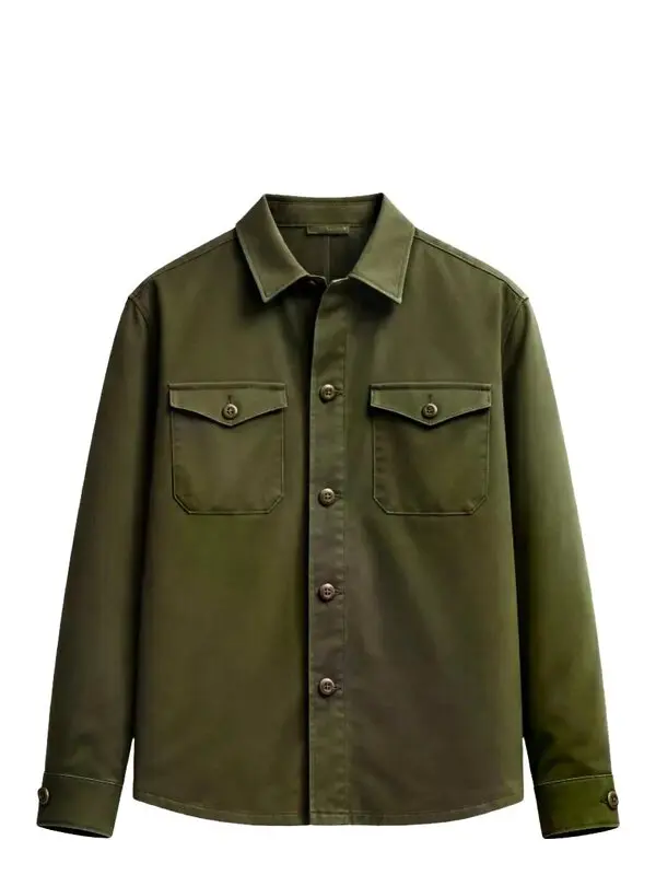 FRANZESE COLLECTION Chest-pockets Button-down Jacket - Green