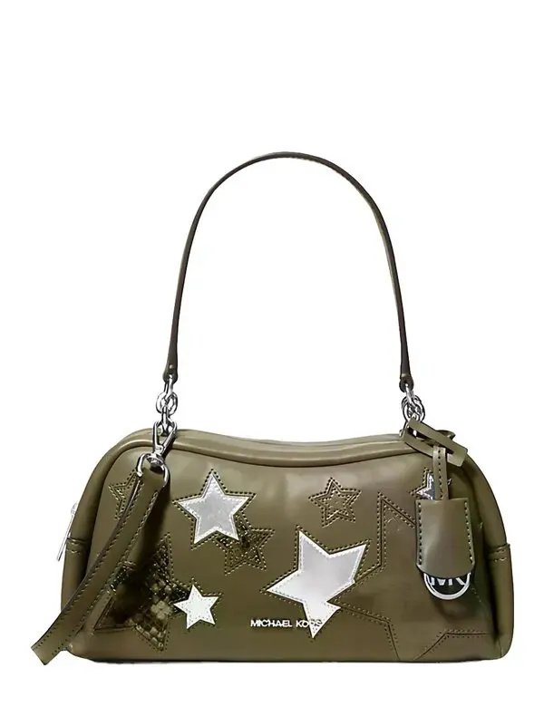 Michael Kors Cecily Star-appliqué Shoulder Bag - Green