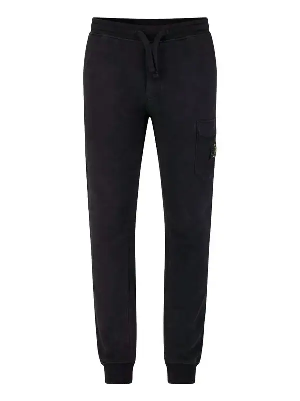 Stone Island Drawstring Track Pants - Black