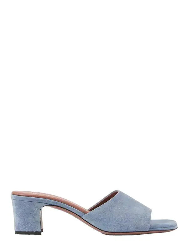 Paris Texas Ava Block-heel Mules - Blue