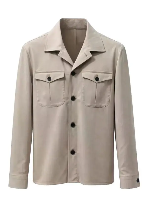 FRANZESE COLLECTION Chest-pockets Button-down Jacket - Neutrals
