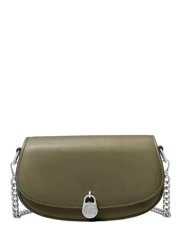 Michael Kors Mila Leather Shoulder Bag - Green