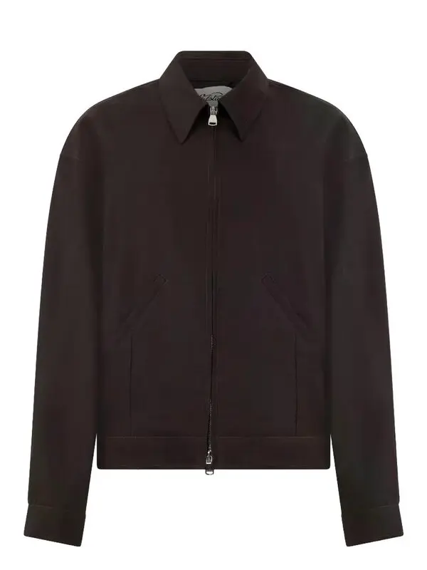 VALSTAR Stan Zip-up Bomber Jacket - Brown