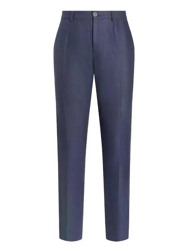 Dolce & Gabbana Buttoned Trousers - Blue